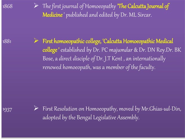 History of homoeopathy in india | PPTX | Holistic Health | Alternative ...