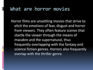 History of horror | PPTX