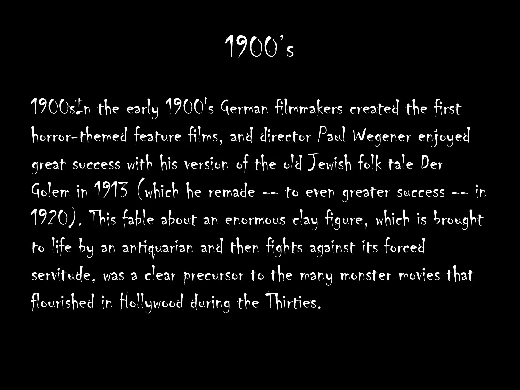 History of horror | PPTX