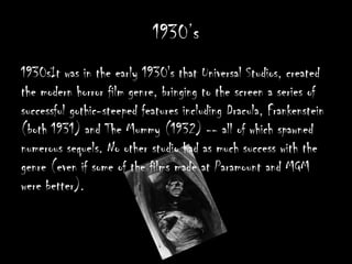 History of horror | PPTX