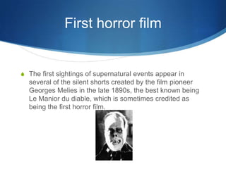 History of horror | PPT