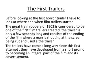 History of horror | PPTX