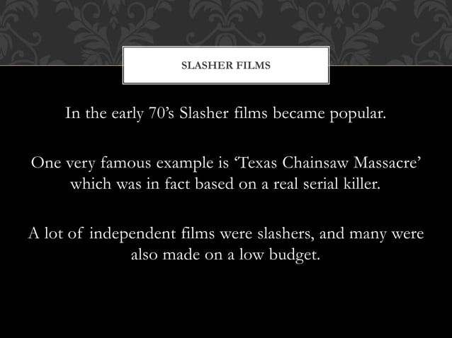 History of Horror | PPTX