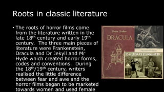 History of horror | PPTX