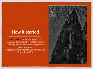 History of horror | PPT
