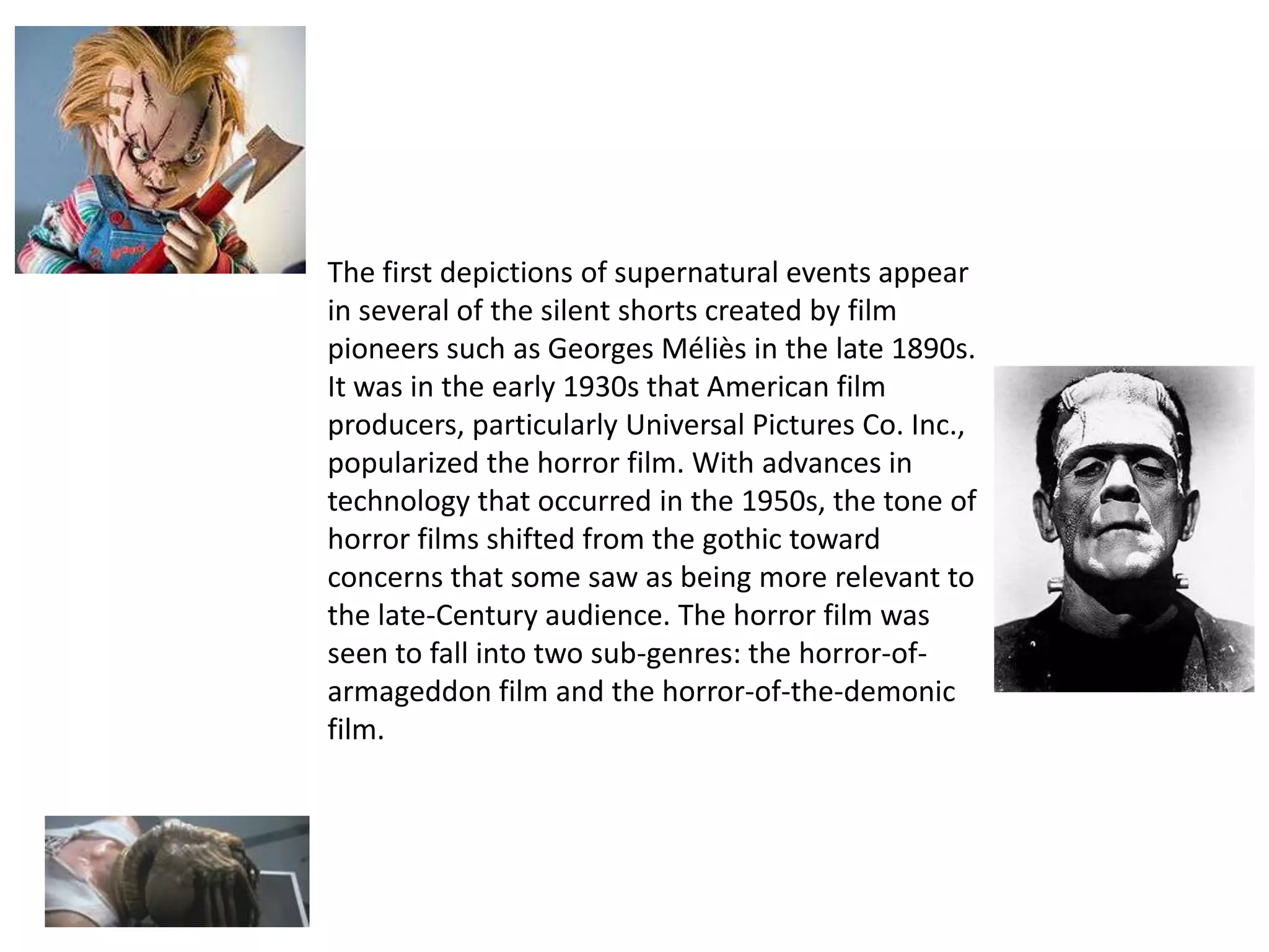 History of horror films | PPTX