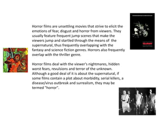 History of horror films | PPTX