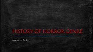 History of Horror Genre | PPT