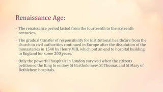 History of Hospitals. | PPTX
