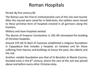 History of Hospital | PPTX