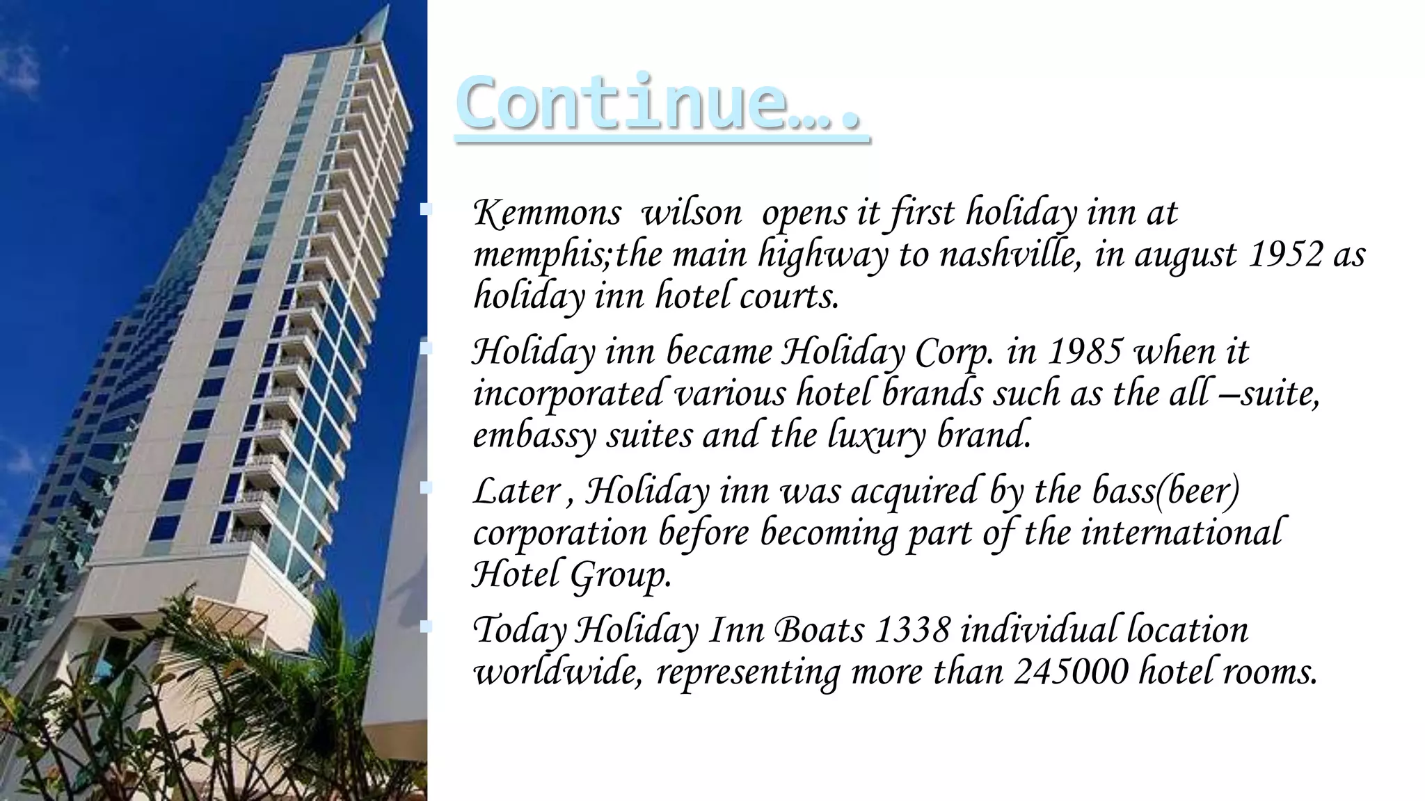 History of hotel industry | PPTX