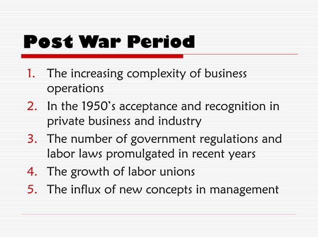 History of HRM | PPT | Human Resources | Business