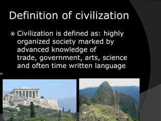 Civilization Definition