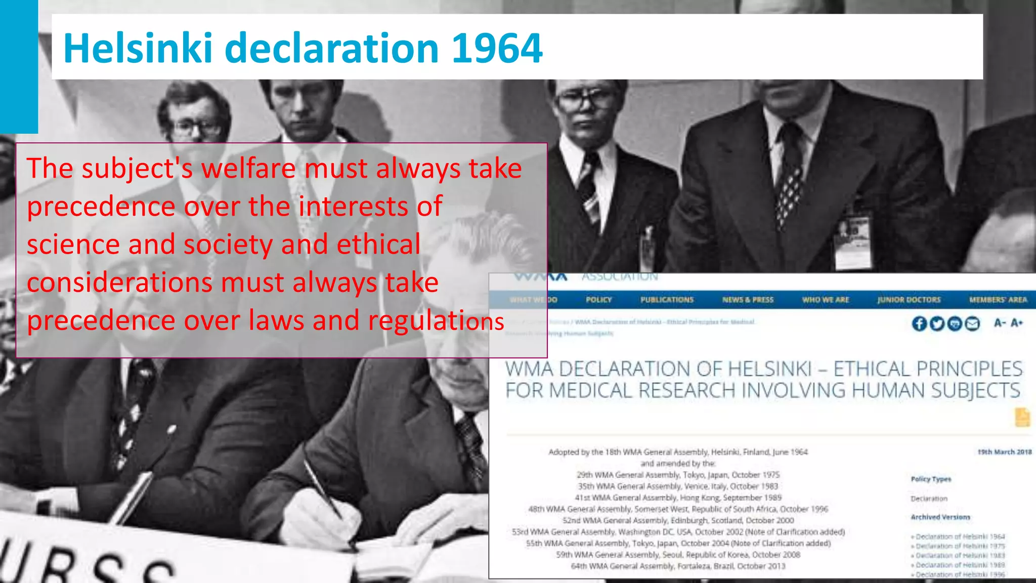 History of human research ethics | PPTX