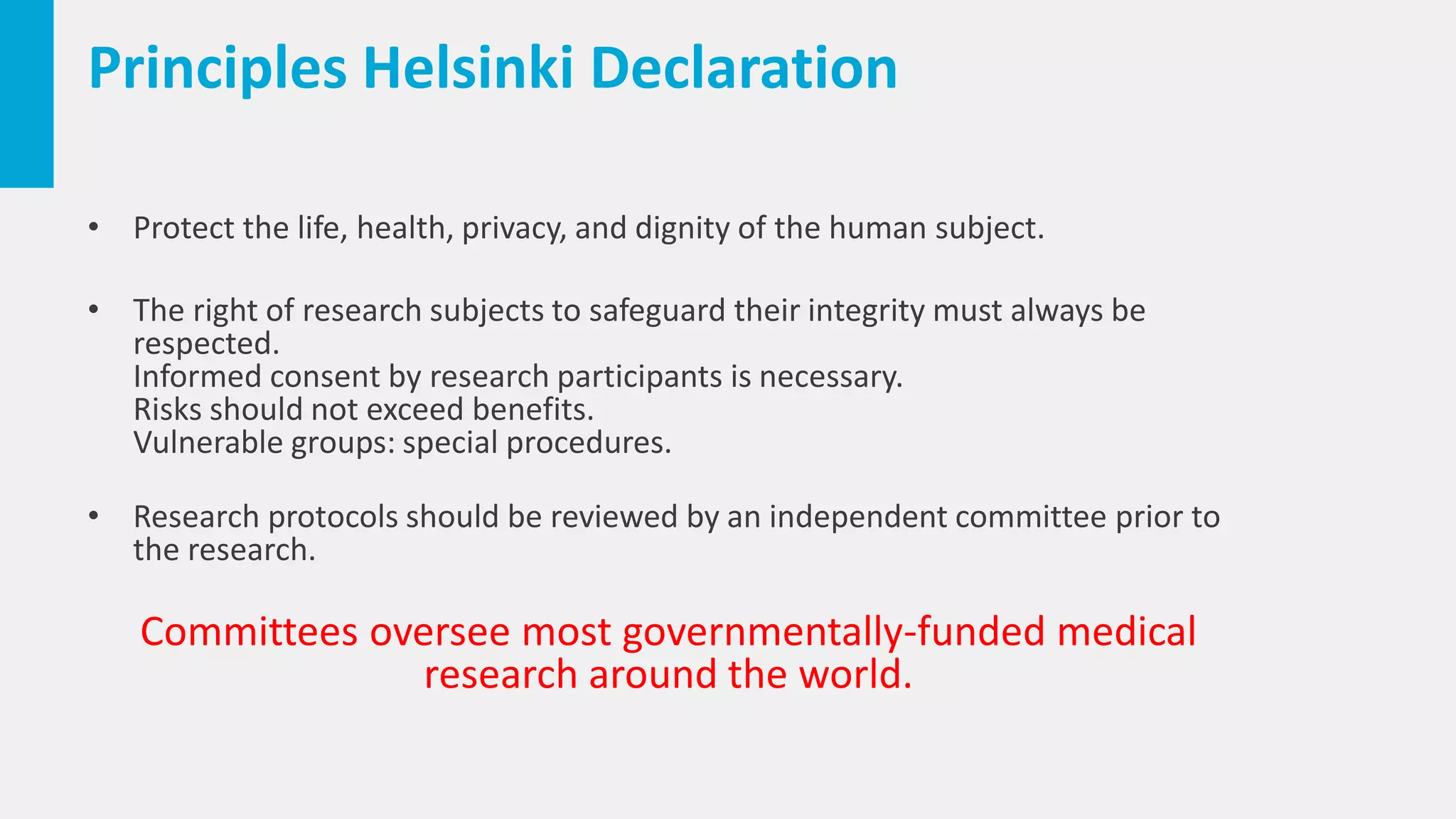 History of human research ethics | PPTX