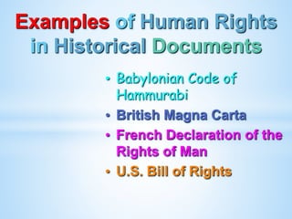 History of human right ppt | PPT