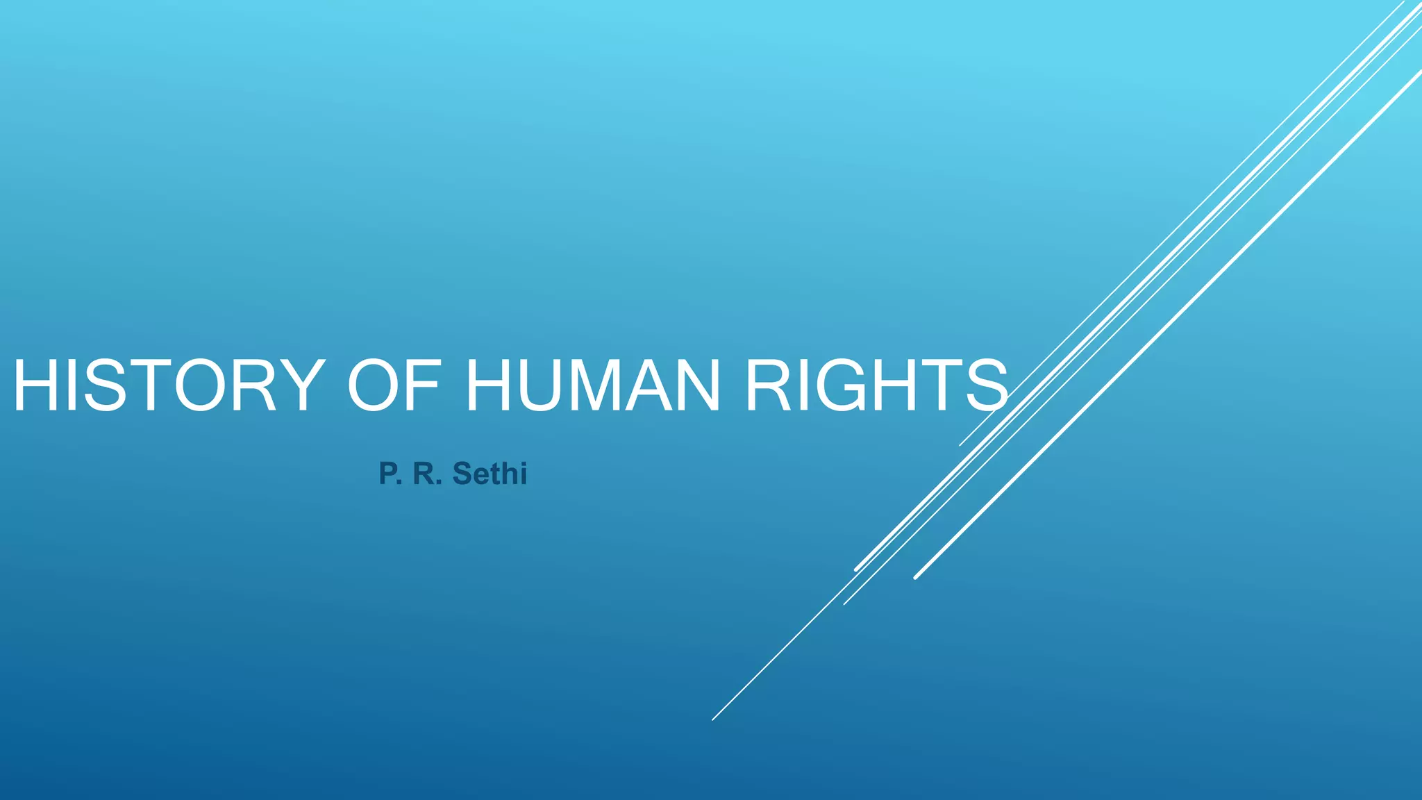 History of Human Rights | PPTX