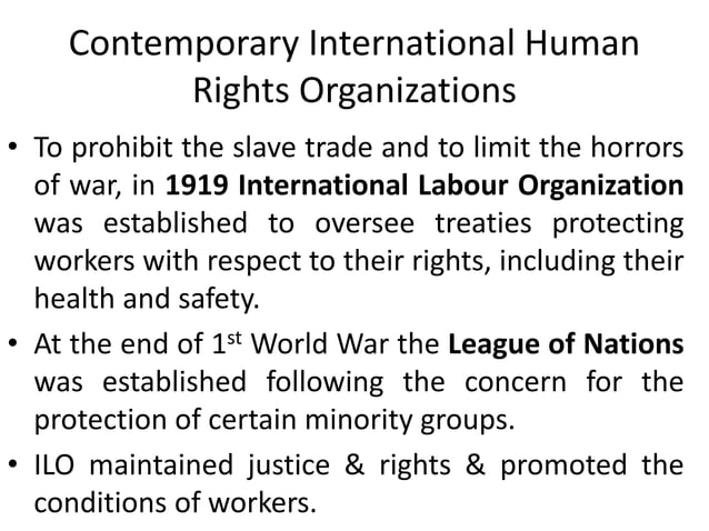 History of human rights, UDHR, ICCPR & ICESCR | PPTX