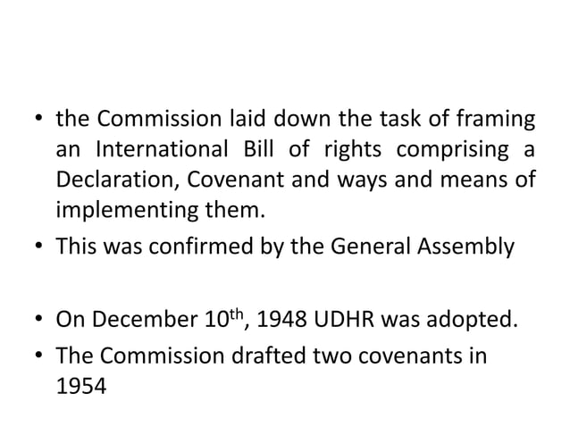 History of human rights, UDHR, ICCPR & ICESCR | PPTX