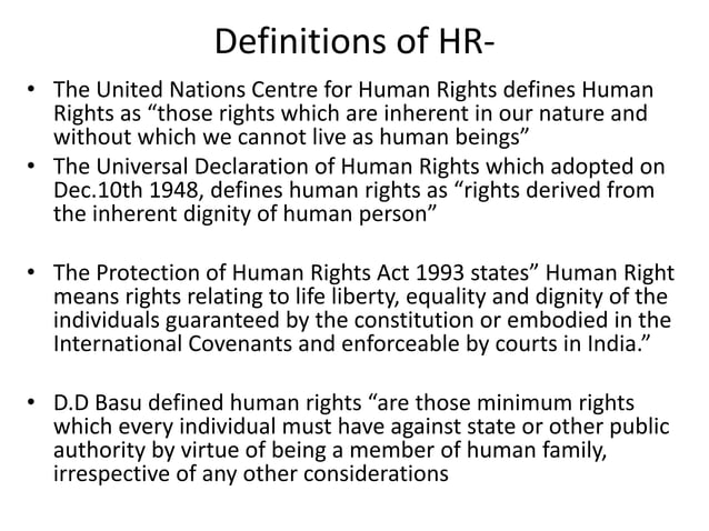 History of human rights, UDHR, ICCPR & ICESCR | PPTX