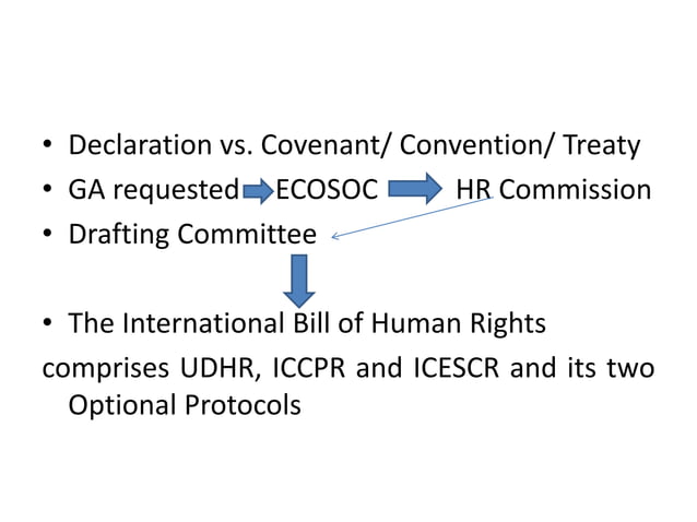 History of human rights, UDHR, ICCPR & ICESCR | PPTX