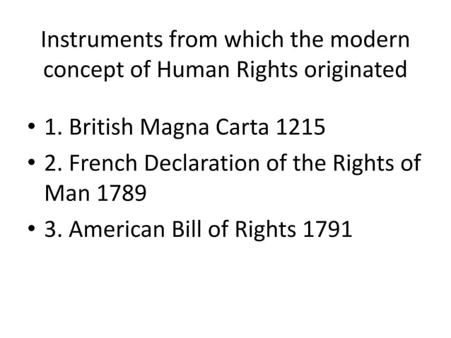 History of human rights, UDHR, ICCPR & ICESCR | PPTX