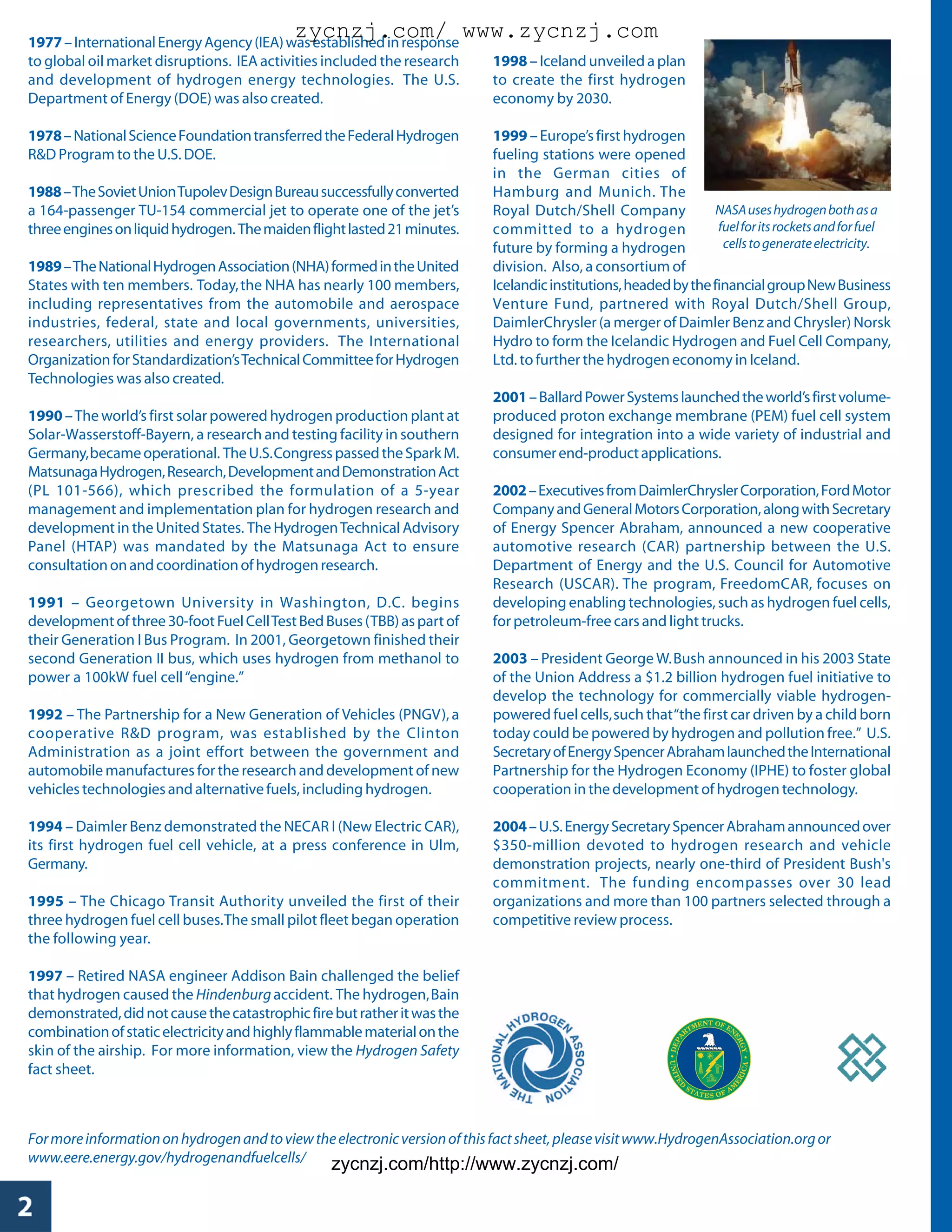 History of hydrogen history of h2 fact sheet.pmd