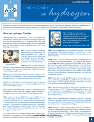 History of hydrogen history of h2 fact sheet.pmd