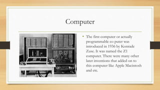 History of ICT | PPTX