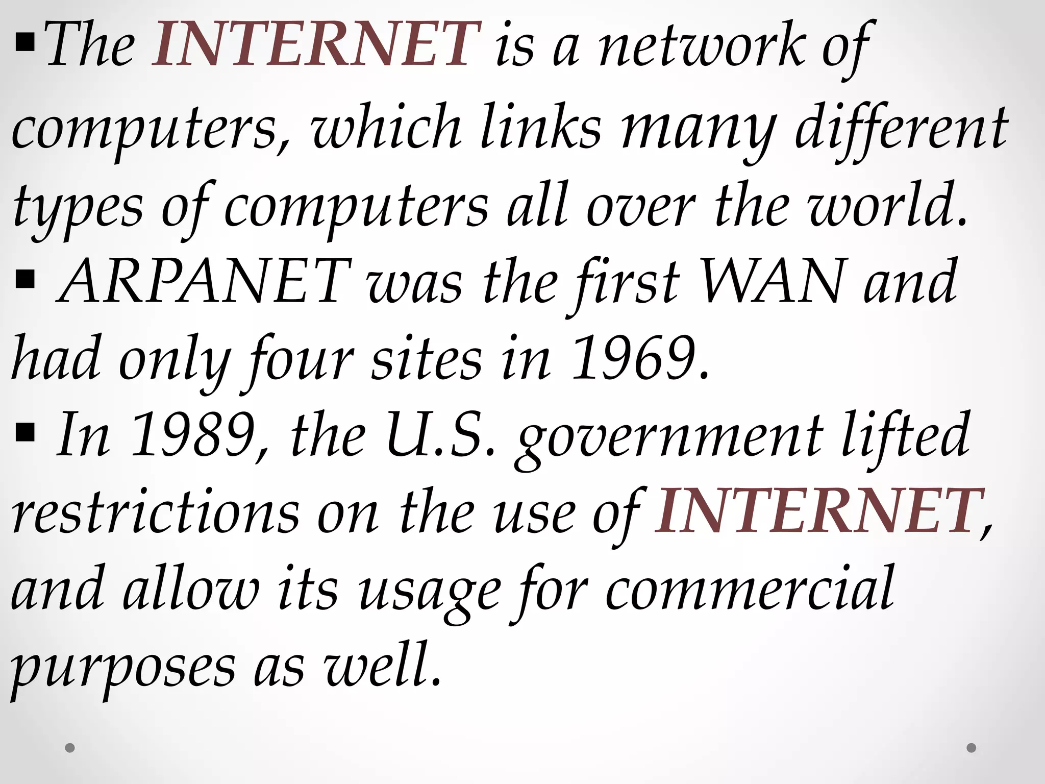 History of intermet ppt uls | PPTX