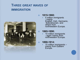 History of immigration | PPTX