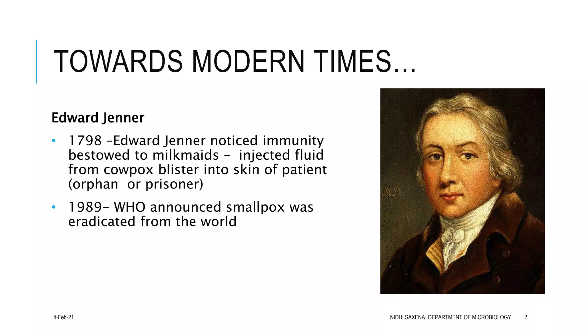 History of immunology | PPTX