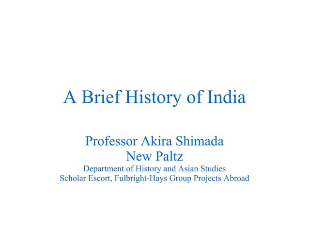 History of India | PPT
