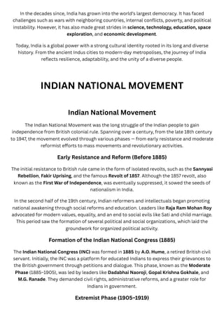 History of India and Indian National Importance.pdf