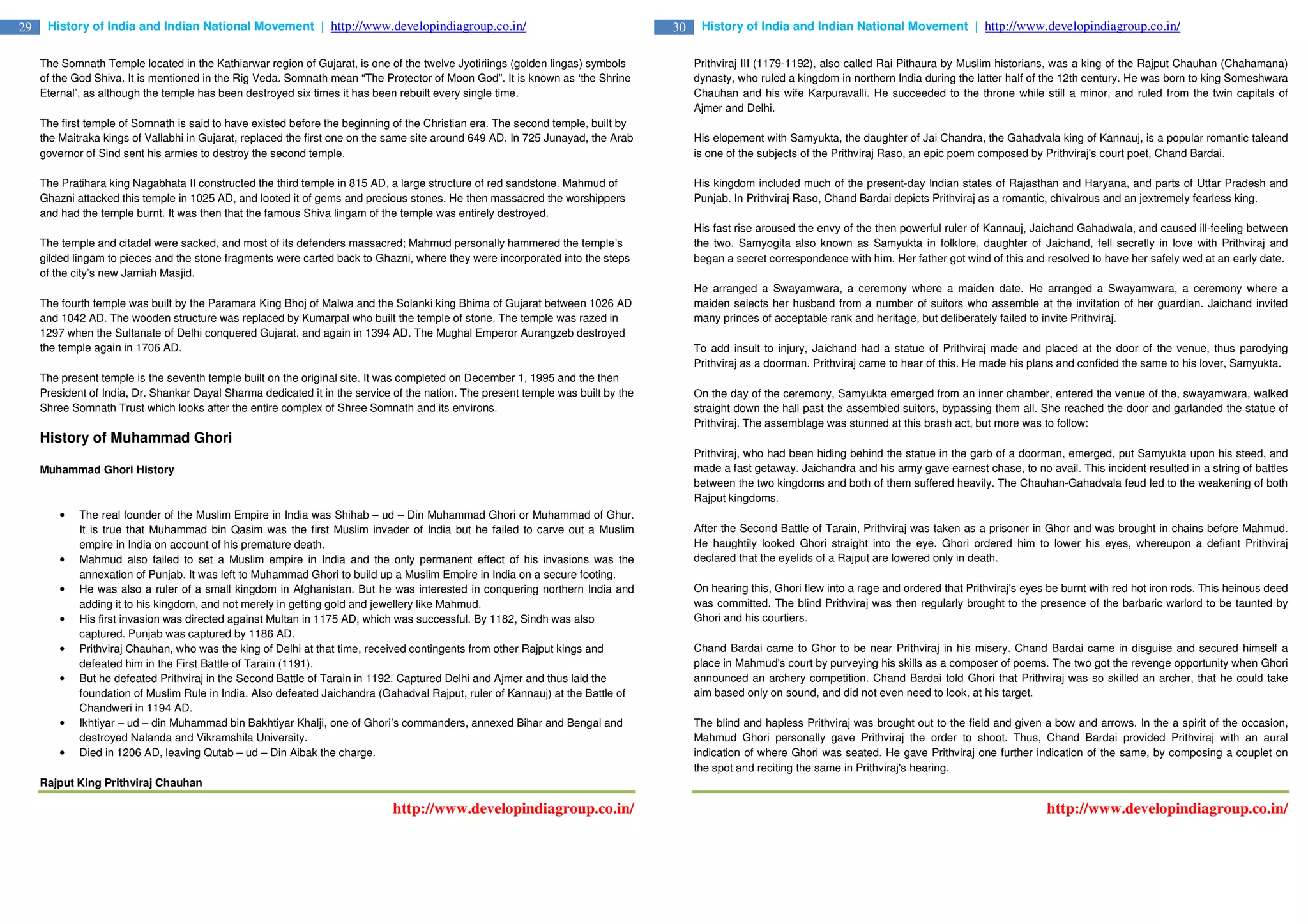 History of india and indian national movement | PDF