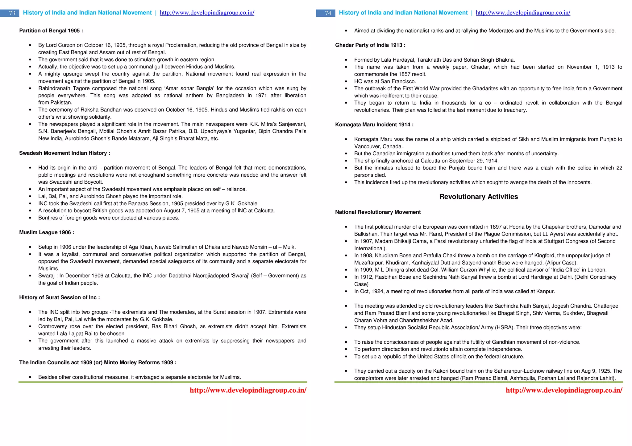 History of india and indian national movement | PDF