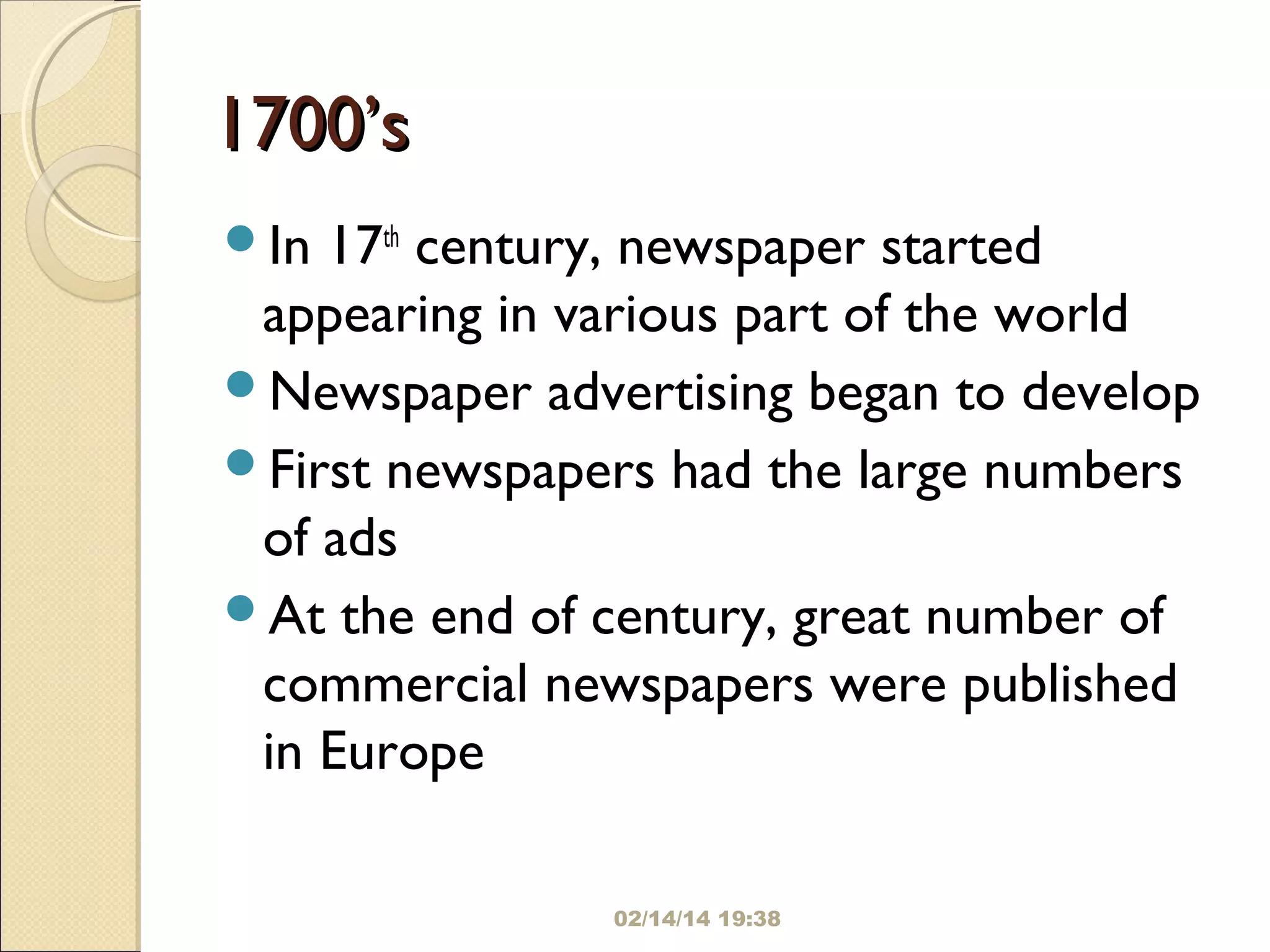 History of indian advertising | PPT
