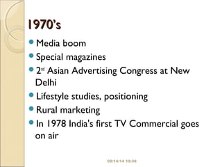 History of indian advertising | PPT