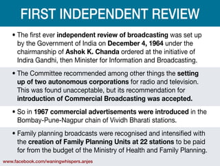 History of indian broadcasting | PDF