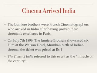 History of Indian cinema ( part-I) | PDF