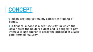 History of indian debt market | PPTX