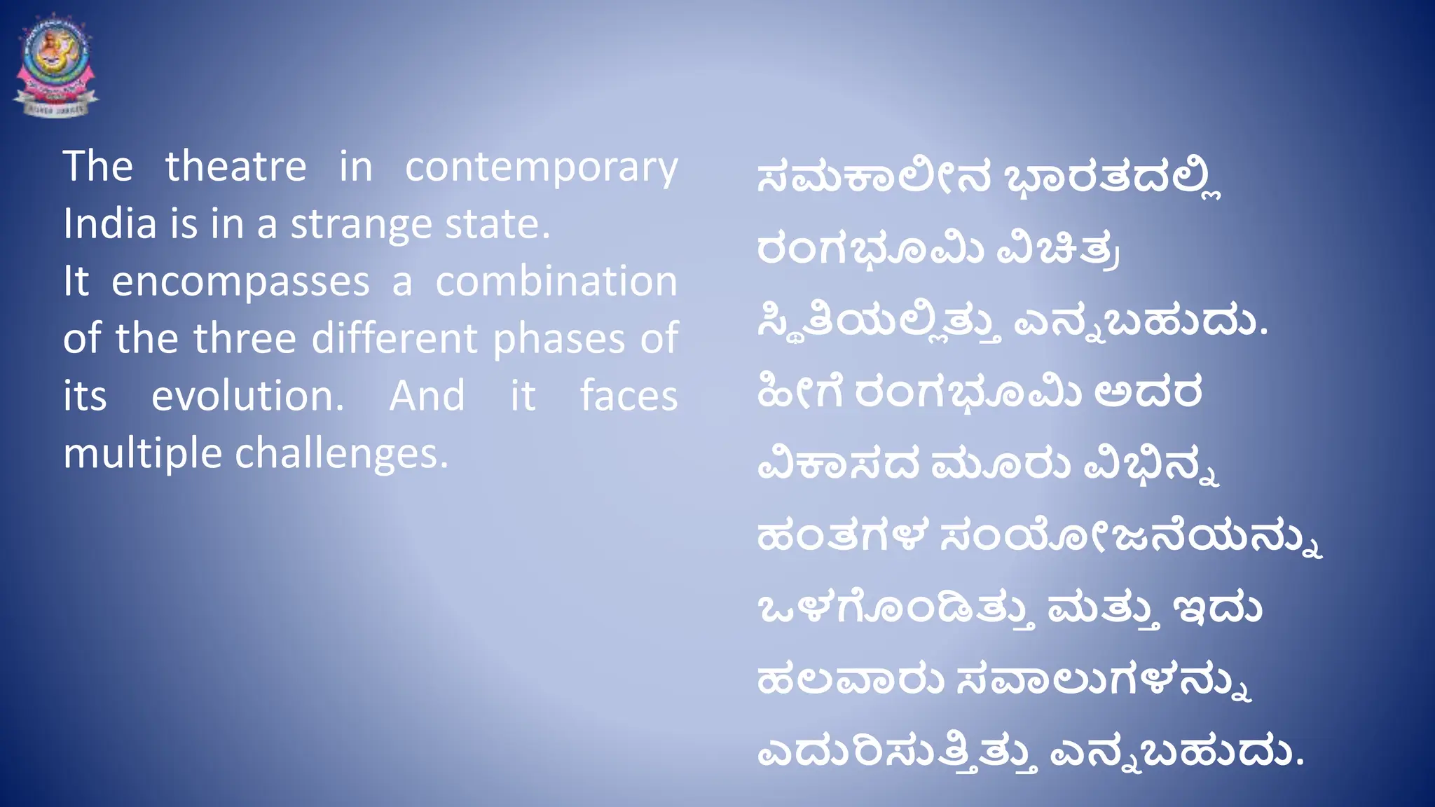 History of Indian Theatre by Dr. Ravi H | PPTX