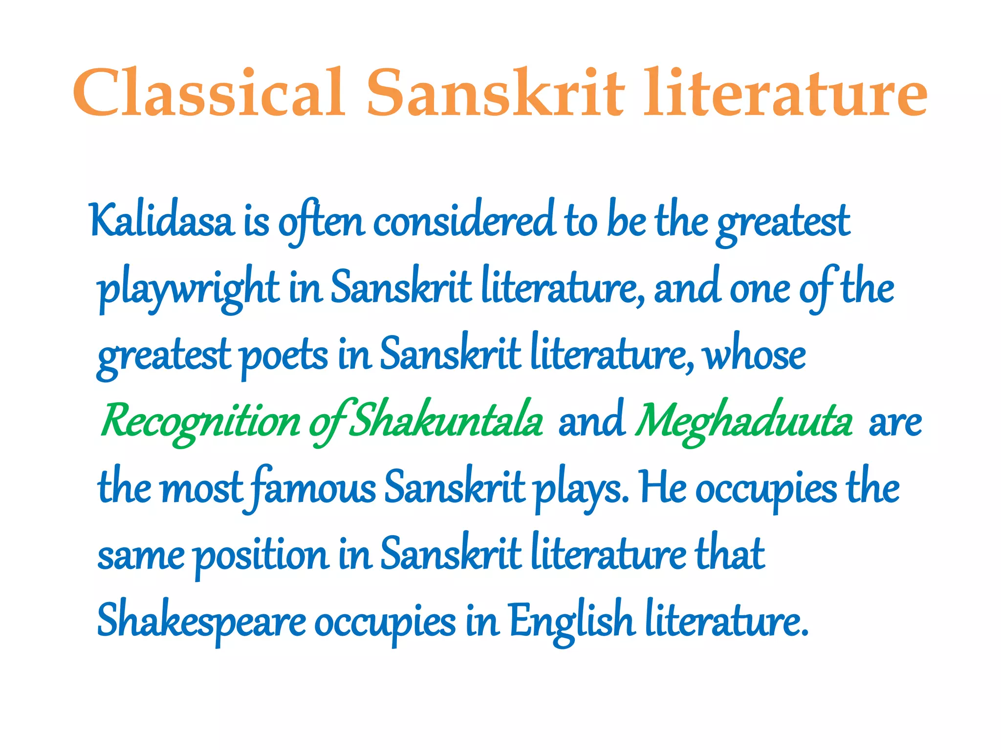 History of indian literature | PPTX