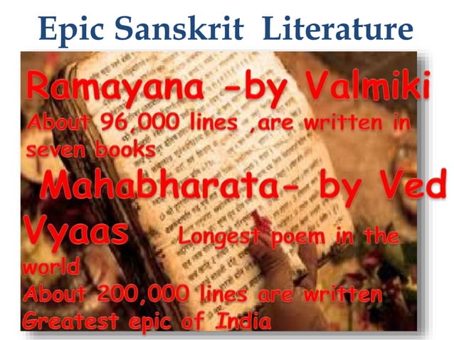 History of indian literature | PPTX