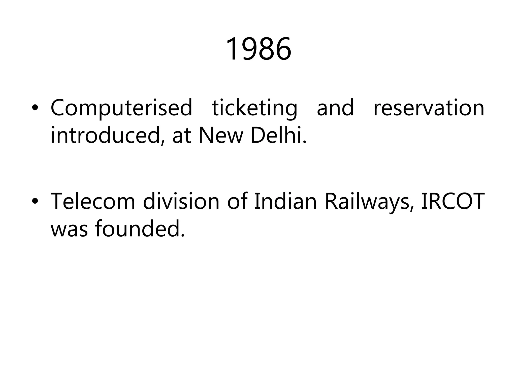 History of Indian Railways - the story of Growth & Modernization | PPTX