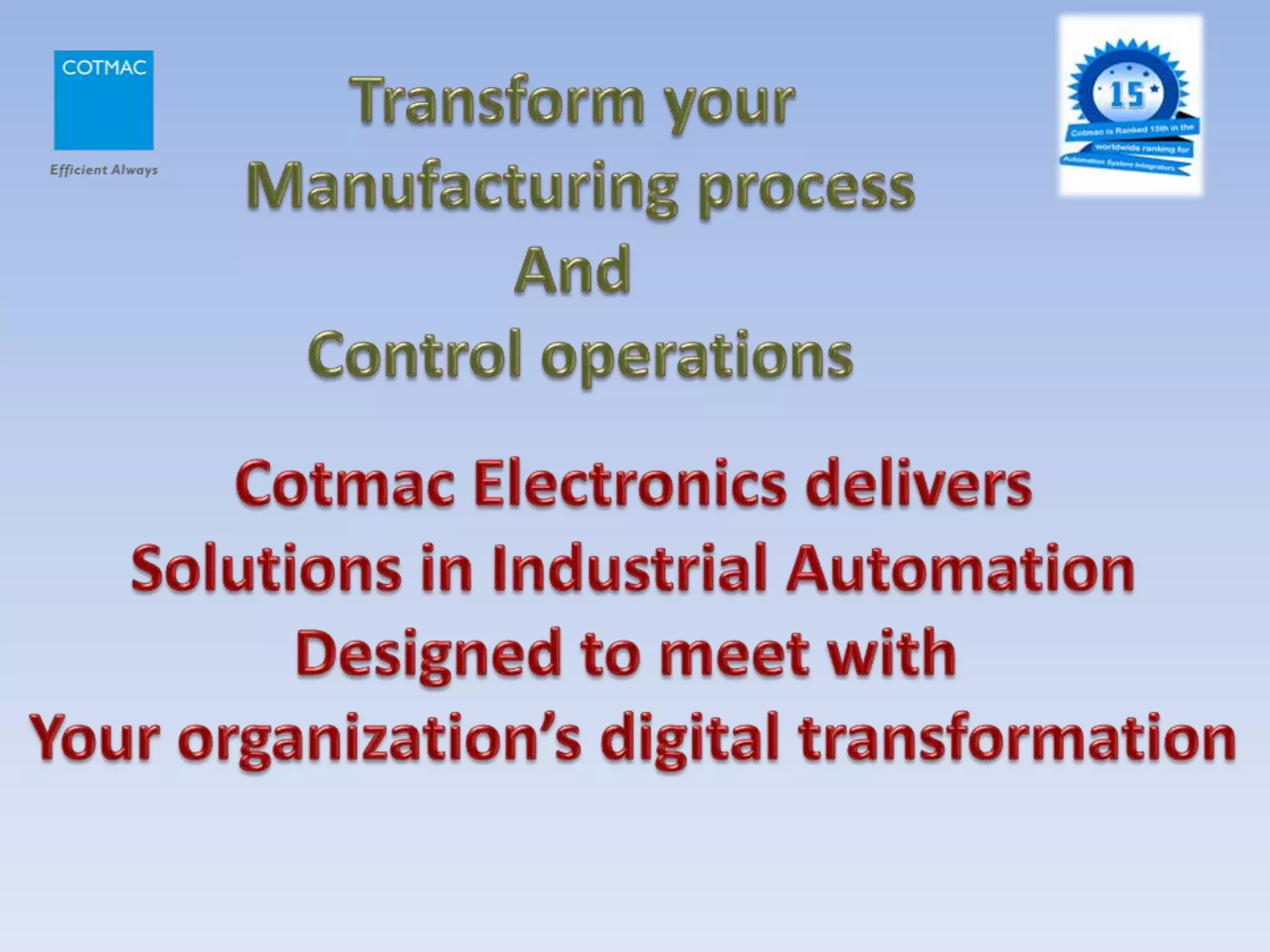 History of industrial automation | PPTX