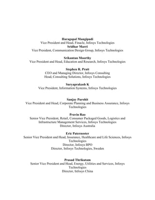 History of infosys | DOCX