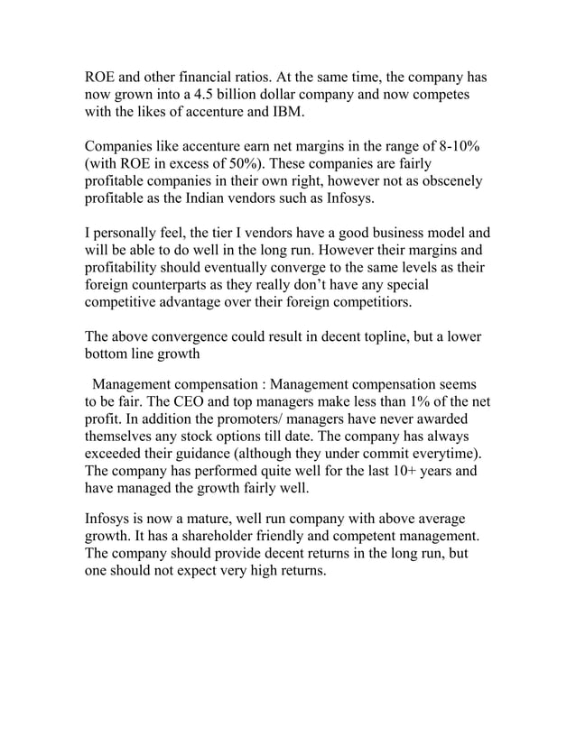 History of infosys | DOCX