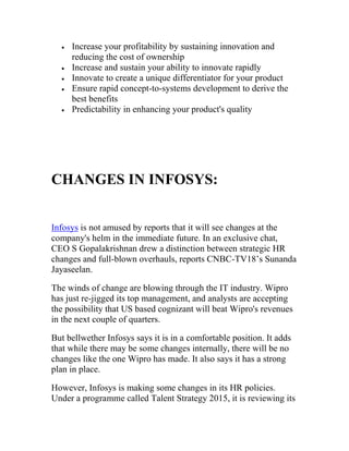 History of infosys | PDF