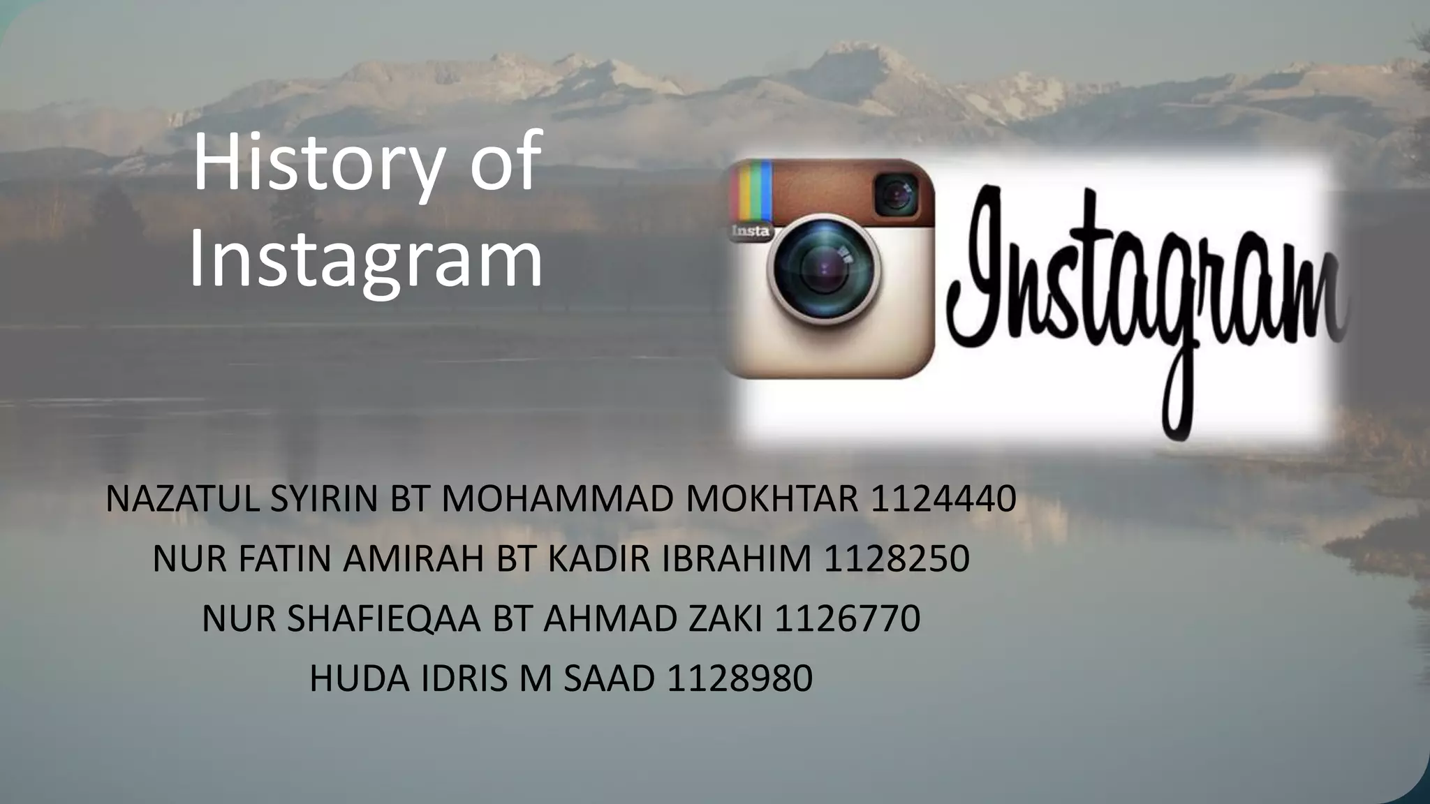 History of instagram | PPTX